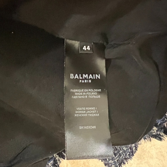 Balmain | Jackets & Coats | Balmain Metallic Boucle Tweed Jacket | Poshmark